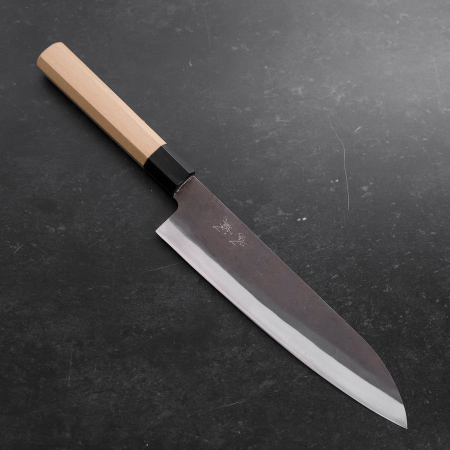 Gyuto Revestimiento de Acero Inoxidable Blue Steel #1 Kurouchi Mango d ...