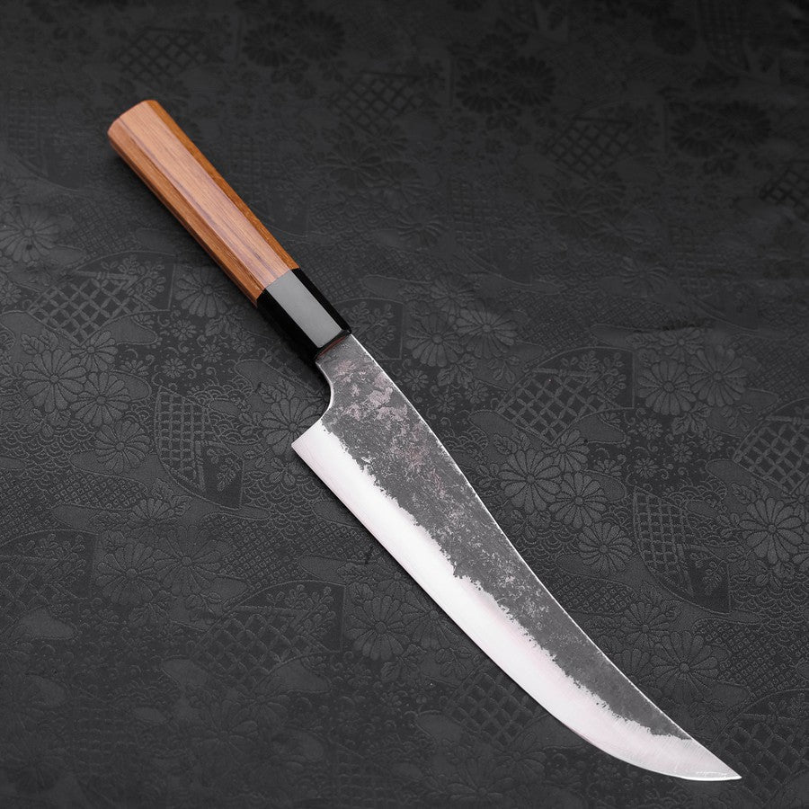 Gyuto Revestimiento de Acero Inoxidable White Steel #2 Kurouchi Mango ...