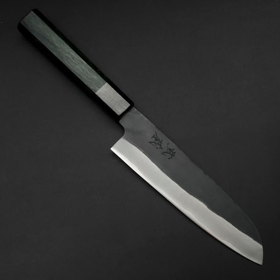 Santoku Blue Steel #1 Revestimiento de Acero Inoxidable Kurouchi Mango ...